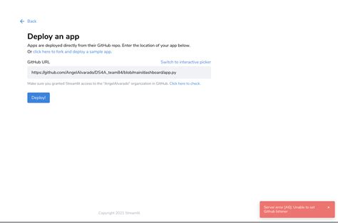 Hosting Streamlit On Github Pages Page 2 Deployment Streamlit
