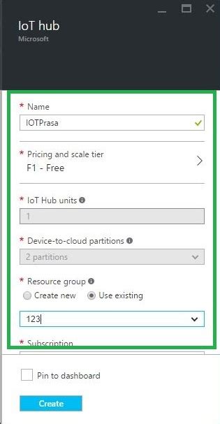 Create IoT Hub In Microsoft Azure