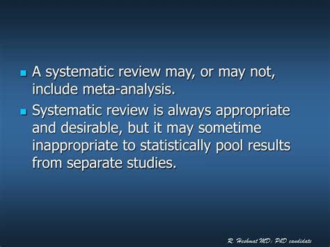 Ppt Systematic Review Powerpoint Presentation Free Download Id 854688
