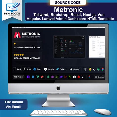 Jual Metronic Tailwind Bootstrap React Nextjs Vue Angular Laravel Admin Dashboard Html