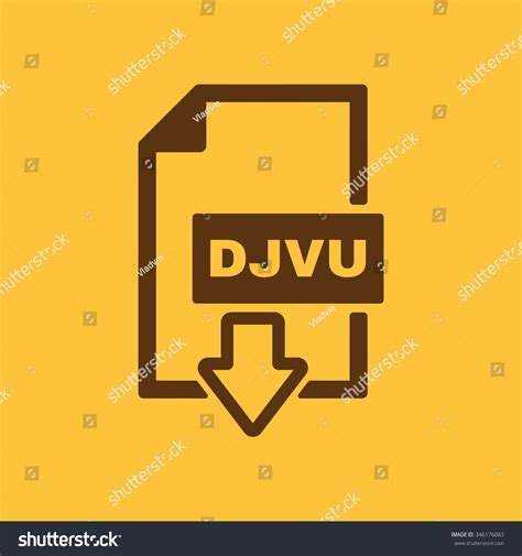 Djvu Icon File Format Symbol Flat Stock Vector Royalty Free 346176083 Shutterstock