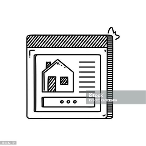 웹 사이트 홈페이지 라인 아이콘 스케치 디자인 픽셀 퍼펙트 편집 가능한 스트로크 로고 기호 기호 웹 디자인 및 개발 그리기에 대한 스톡 벡터 아트 및 기타 이미지 Istock
