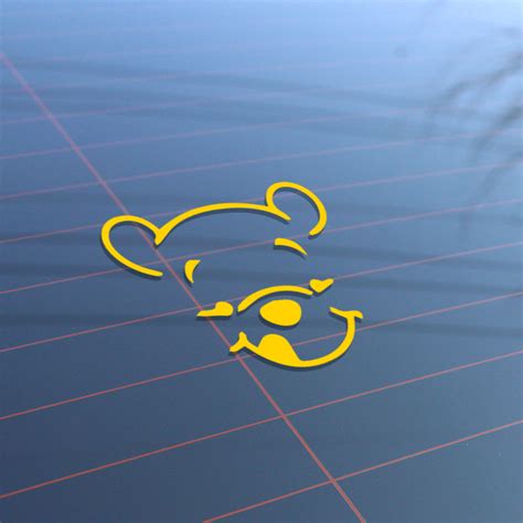 챈스커스텀디자인 😀 곰돌이푸 곰돌이푸스티커 자동차스티커 차량용스티커 자동차꾸미기