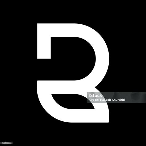 최소한의 R 로고 고급 배경에 R 문자의 아이콘입니다 Dr 모노그램 이니셜을 기반으로 한 로고 아이디어 전문적인 다양한 문자 기호와 배경에 Rd 로고 모노그램에 대한 스톡