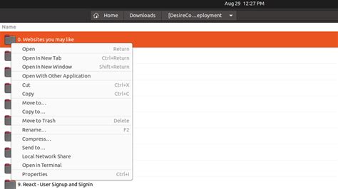 Nautilus Ubuntu 2004 Unable To Mark As Star To Few File And Folder Ask Ubuntu