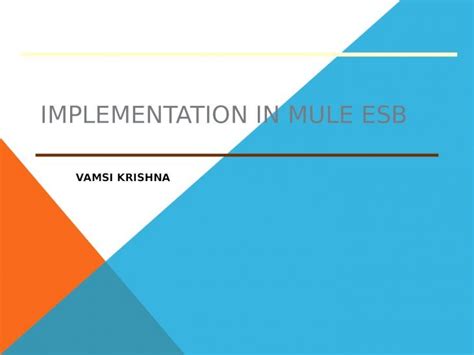 Ppt Implementation In Mule Esb Dokumen Tips