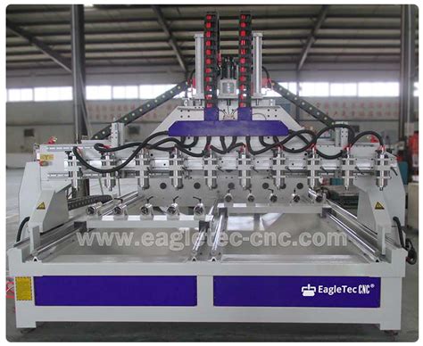 4 Axis Multi Head CNC Router With 4th Axis Rotary Table EagleTec