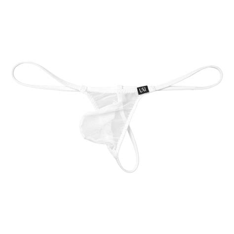 Us Men G String Underwear See Through Bulge Pouch T Back Tangas Brief Mesh Sheer Ebay