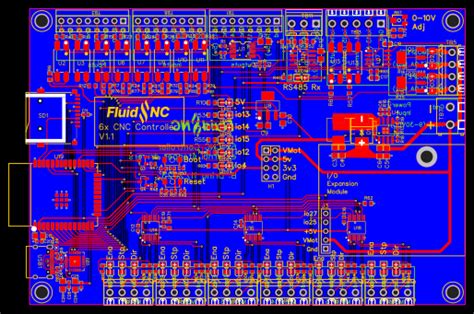 6x Cnc Controller Esp32 Integrated Esp32 Easyeda Open Source Hardware Lab