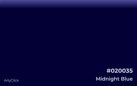 Midnight Blue Color ArtyClick