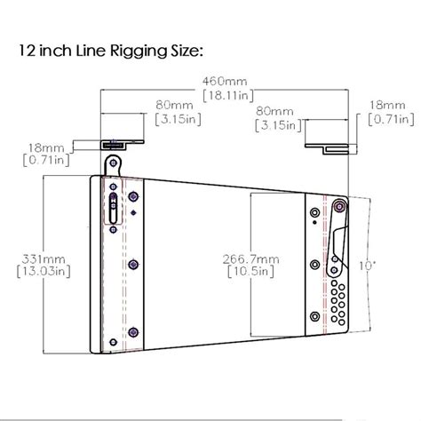 Professional 12 Inch Alu Line Array Rigging For Pro Audio Speaker4 Point Loading Shopee