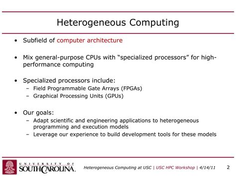 Ppt Dr Jason D Bakos Assistant Professor Heterogeneous And Reconfigurable Computing Lab