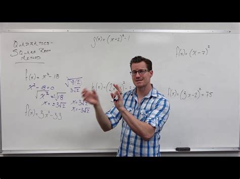 Free Video The Square Root Method In Solving Quadratics Precalculus College Algebra From