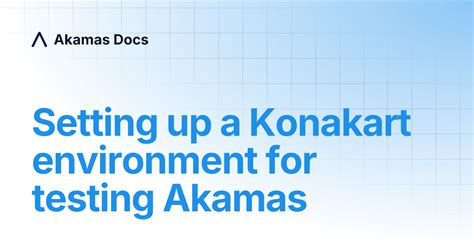 Setting Up A Konakart Environment For Testing Akamas Akamas Docs