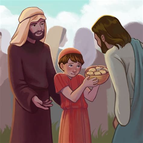 Bible Story Of The Boy Who Shared His Lunch Feeding Of The Five