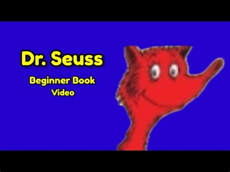 Homemade Intros Drseuss Beginner Book Video Youtube