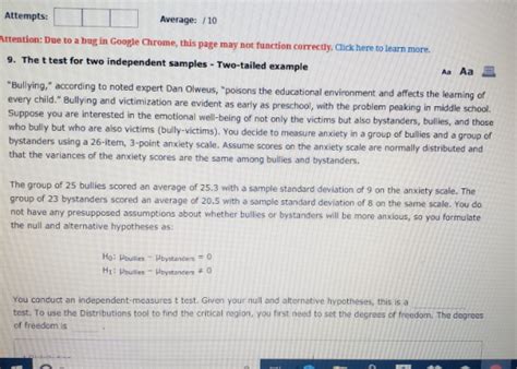 attempts average 10 ttestion due th a bug in googe chrome this page