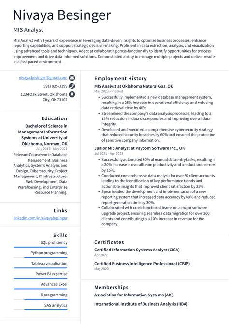 18 Mis Analyst Interview Questions With Example Answers