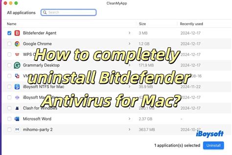 Uninstall Bitdefender Antivirus For Mac Best Way