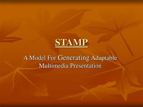 PPT STAMP PowerPoint Presentation Free Download ID 4387519