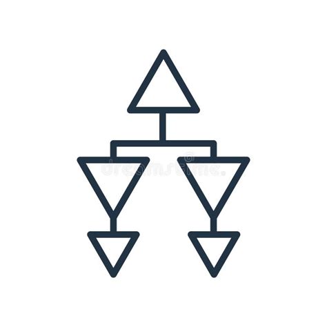 Hierarchical Structure Icon Vector Isolated On White Background Hierarchical Structure Sign