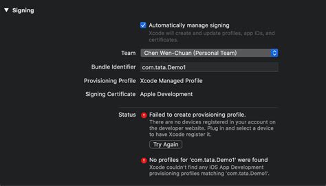 Swift 從 Xcode 將 App 安裝到 Iphone 設定 App 對應的 Apple Id By Tata Chen 彼得潘的 Swift Ios App 開發教室