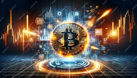 Premium Photo Futuristic Blockchain Technology Breakout Capturing The