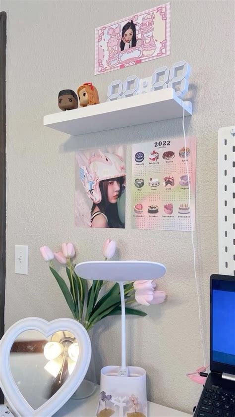Desk Set Up Desk Organization Desk Aesthetic White Desk Set Up Minimalist Desk Set Up In