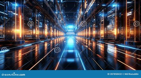 Cyber Security Ai Mind Network Management Modern Design Stock Illustration Illustration Of