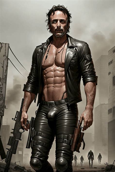 Rick Grimes Sexy Leather Daddy Poster 2 By Batchive On Deviantart