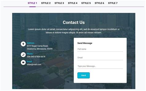 Html Css Contact Form Template By Smartcms Codecanyon