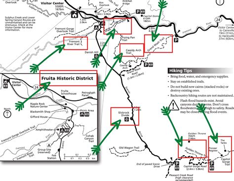 8 Best Stops On Scenic Drive In Capitol Reef National Park Map
