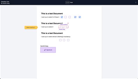 Checkboxes In Documents For Enhanced Grouping