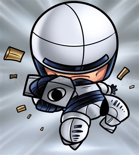 How To Draw Chibi Robocop Drawing Step By Step By Dawn Dragoart