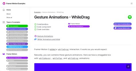 framer motion example layout animation