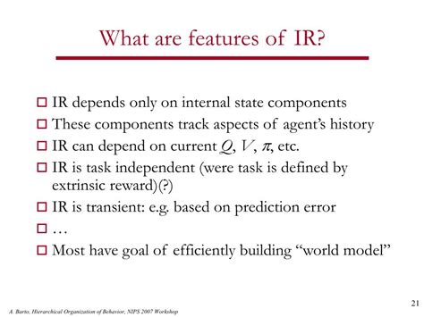 Ppt Intrinsically Motivated Hierarchical Reinforcement Learning Powerpoint Presentation Id