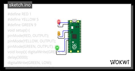 Traffic Signals Wokwi ESP32 STM32 Arduino Simulator