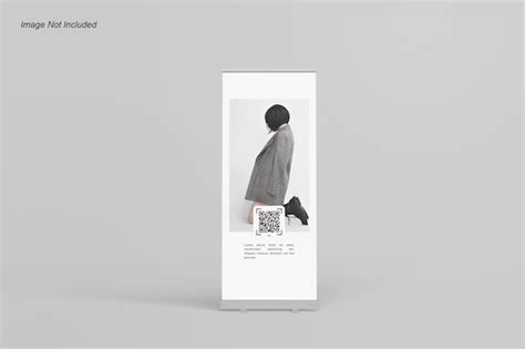 Premium Psd Rollup Banner On Front View