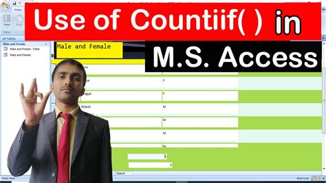 How To Use Countiif Formula In Microsoft Access Countif Formula Lagana In Hindi And English