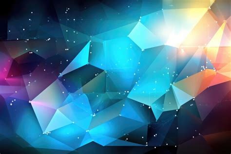 Premium Ai Image Geometric Technology Background Design Generative Ai