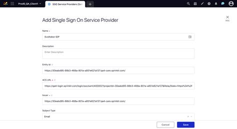 ‎add A Sso Service Providers Sprinklr Help Center