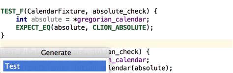 Unit Testing Features CLion