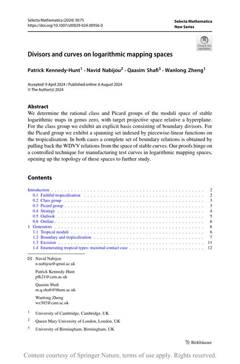 pdf divisors and curves on logarithmic mapping spaces