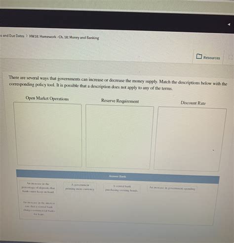 Solved And Due Dates Hw18 Homework Ch 18 Money And