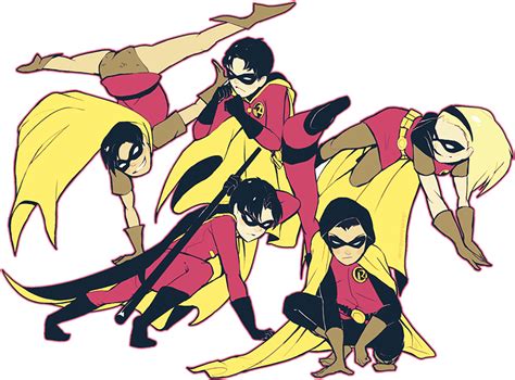 Dick Grayson Jason Todd Tim Drake Stephanie Brown Dick Jason Tim