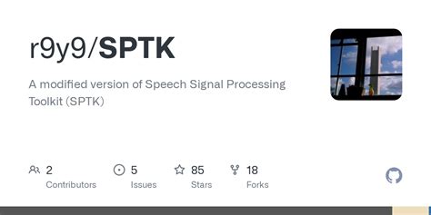 Github R9y9sptk A Modified Version Of Speech Signal Processing Toolkit Sptk