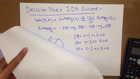 6 Decision Trees Id3 Solved Youtube