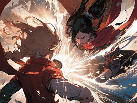 Anime Guy Fighting