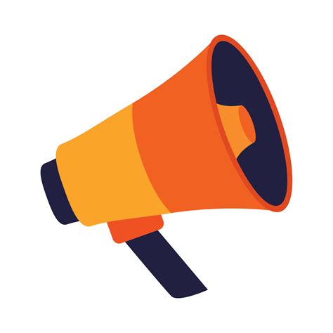 Orange Megaphone Sound 11093018 Vector Art At Vecteezy