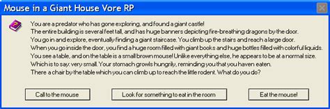 Mouse In A Giant House Vore Rp By Cu Vore On Deviantart